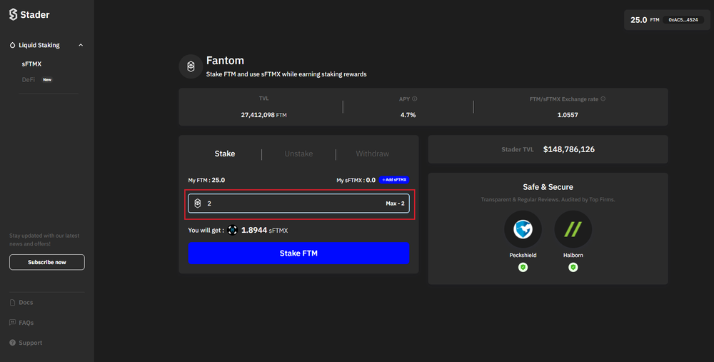 Getting started with Liquid Staking